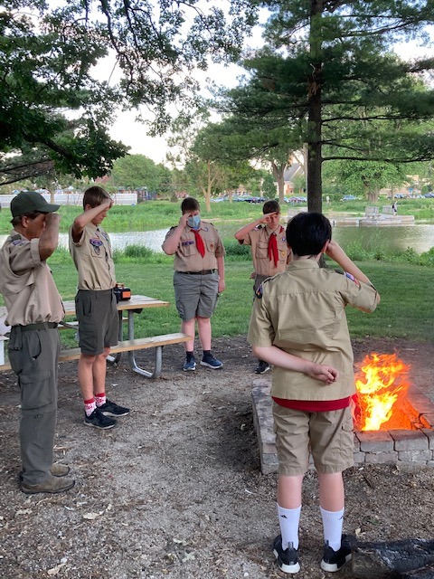 Troop 35 retires flags on Flag Day – Boy Scout Troop 35 – Wheaton, Illinois
