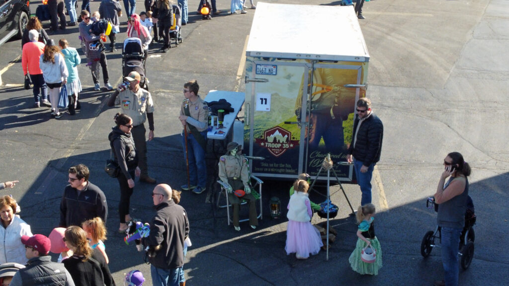 Trunk or Treat at Gary Church – Boy Scout Troop 35 – Wheaton, Illinois