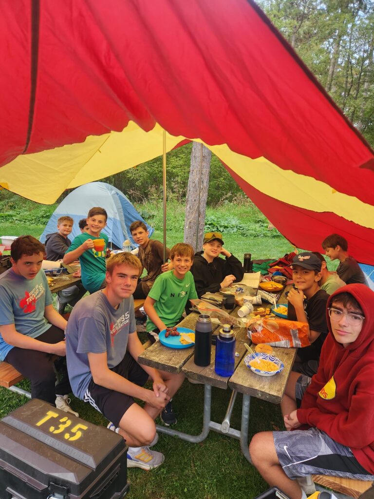 Camping at Kettle Moraine – Boy Scout Troop 35 – Wheaton, Illinois